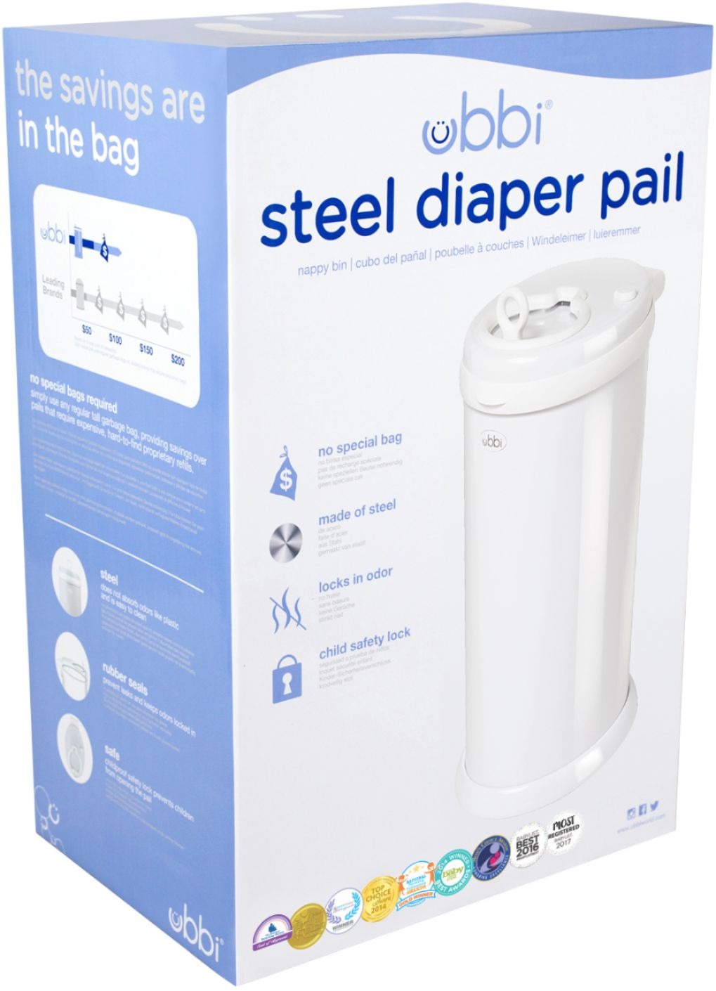 Ubbi Steel Diaper Pail – babybuzzlb